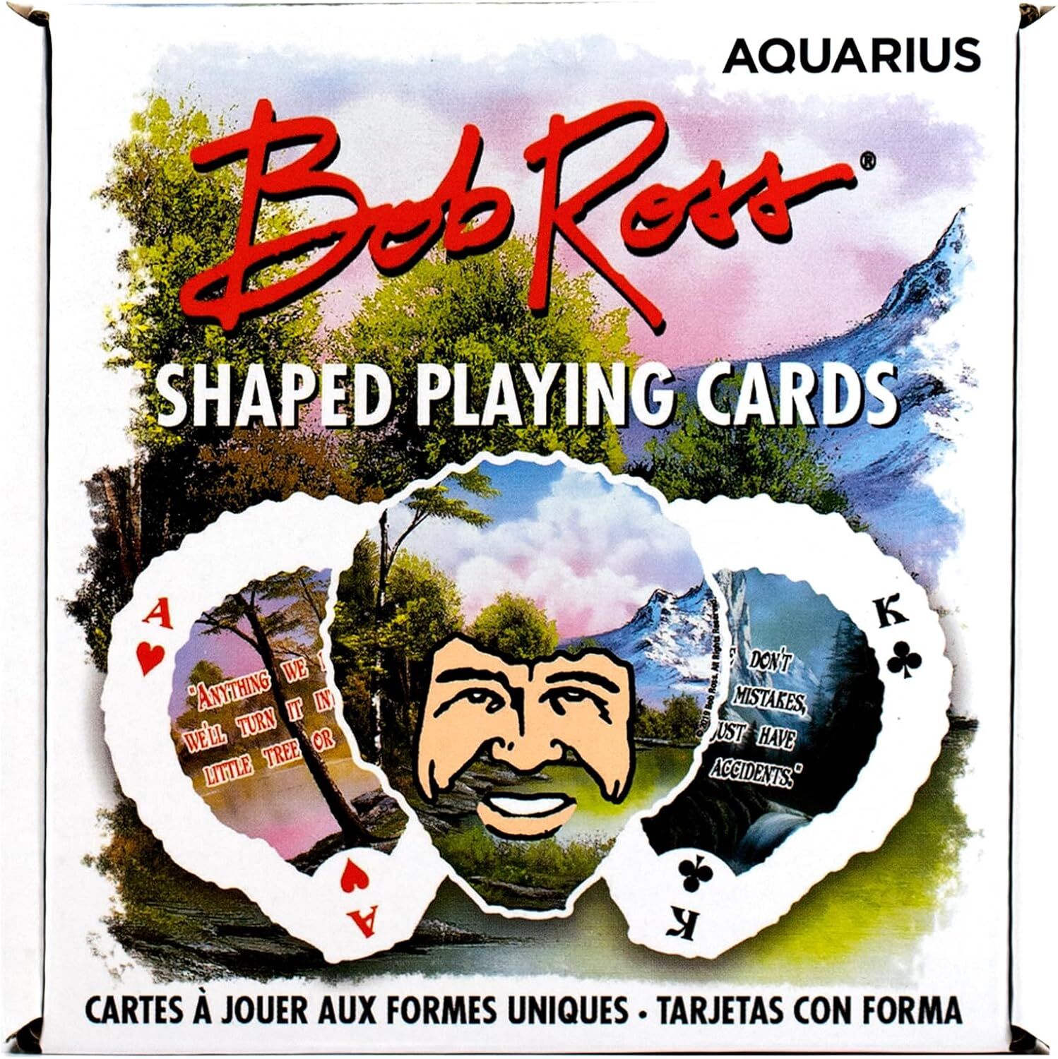 BOB ROSS SHAPED PLAYING CARDS