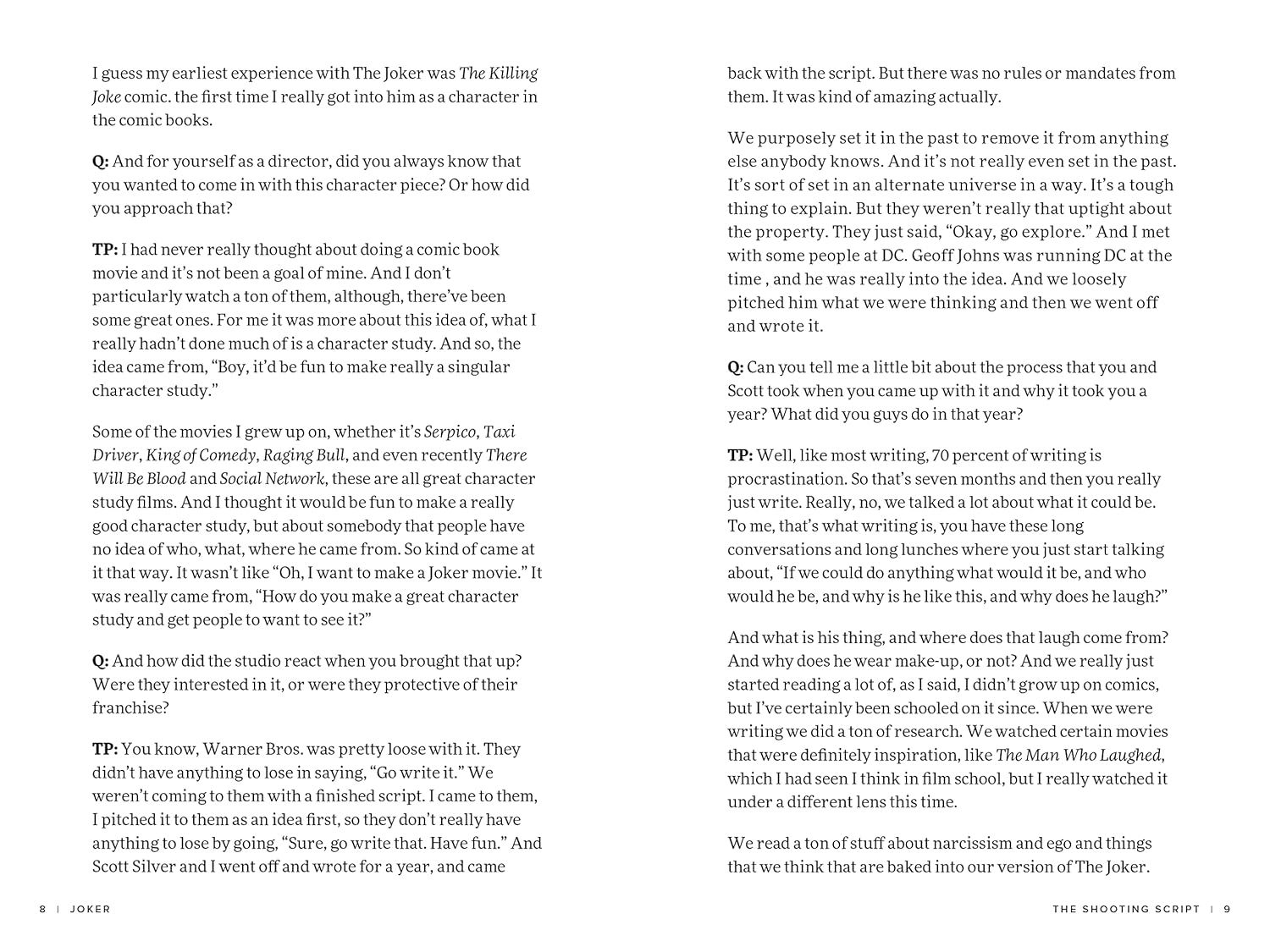 Joker: The Official Script Book