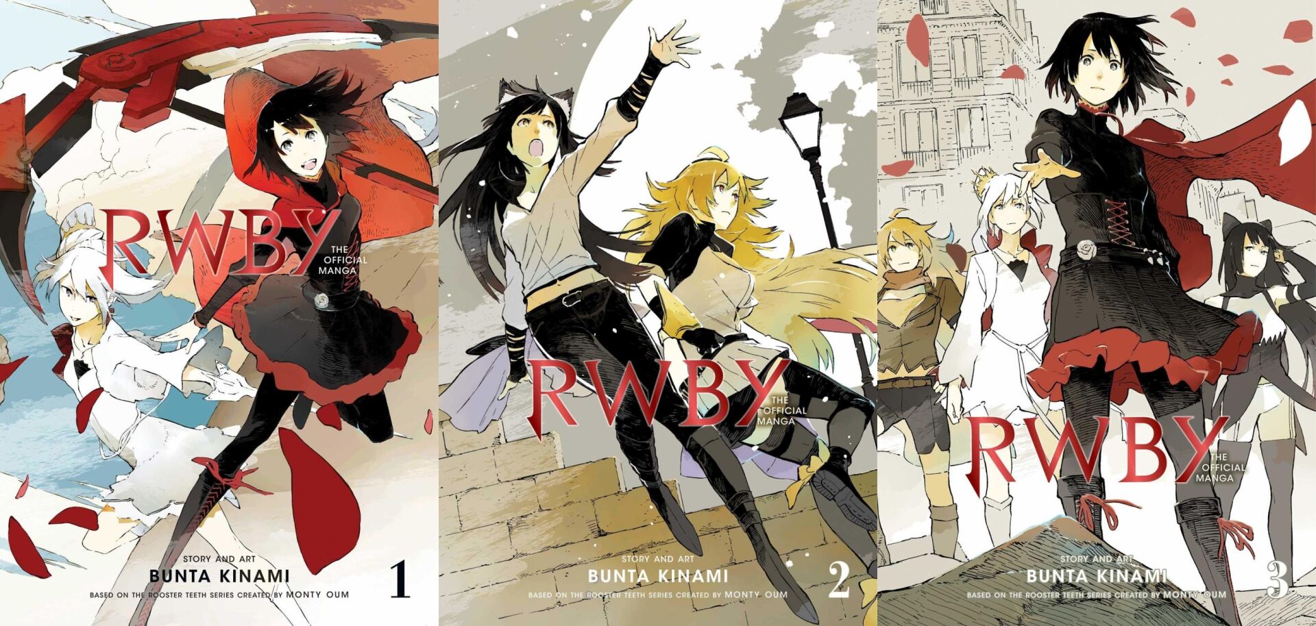Rwby The Official Manga 1-3 Set