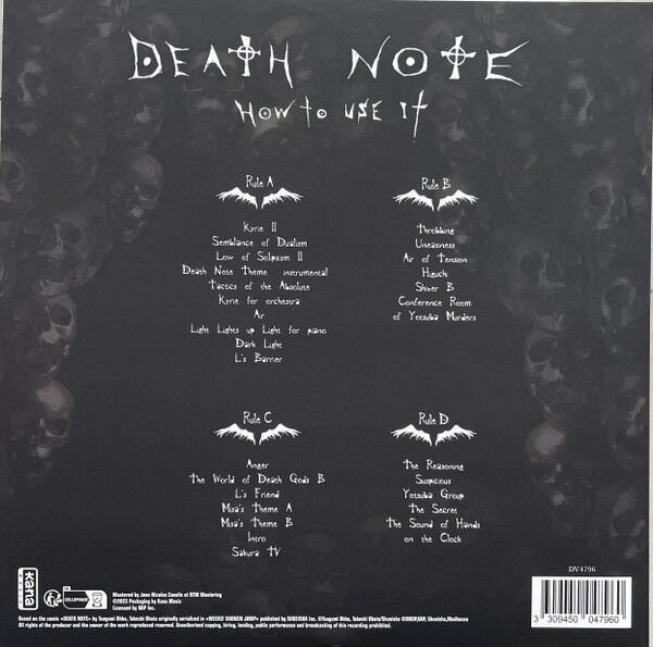 Death Note: Original Soundtrack II 2LP - Hideki Taniuchi & Yoshihisa ...